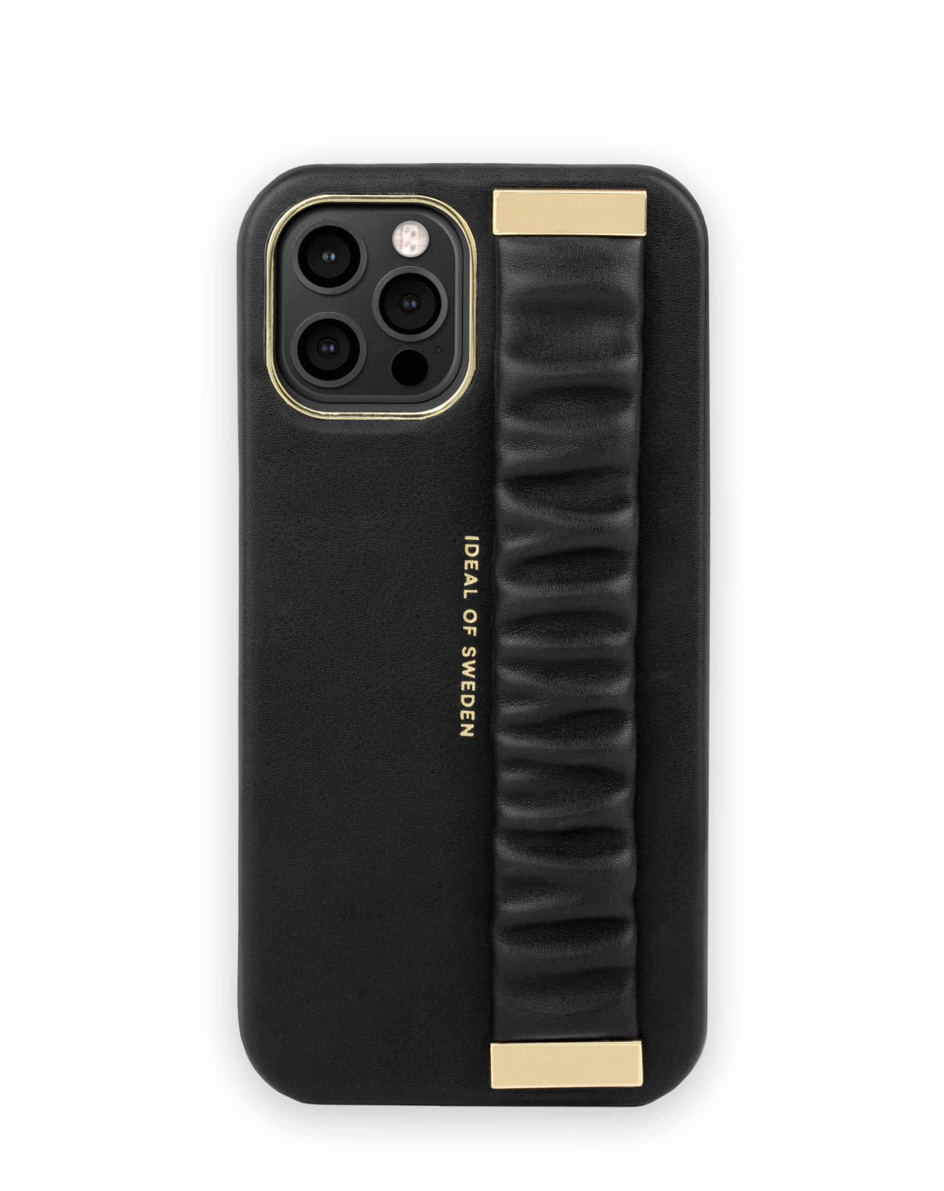 Statement Case iPhone 12 Pro Max Ruffle Noir Top-Handle | IDEAL OF SWEDEN