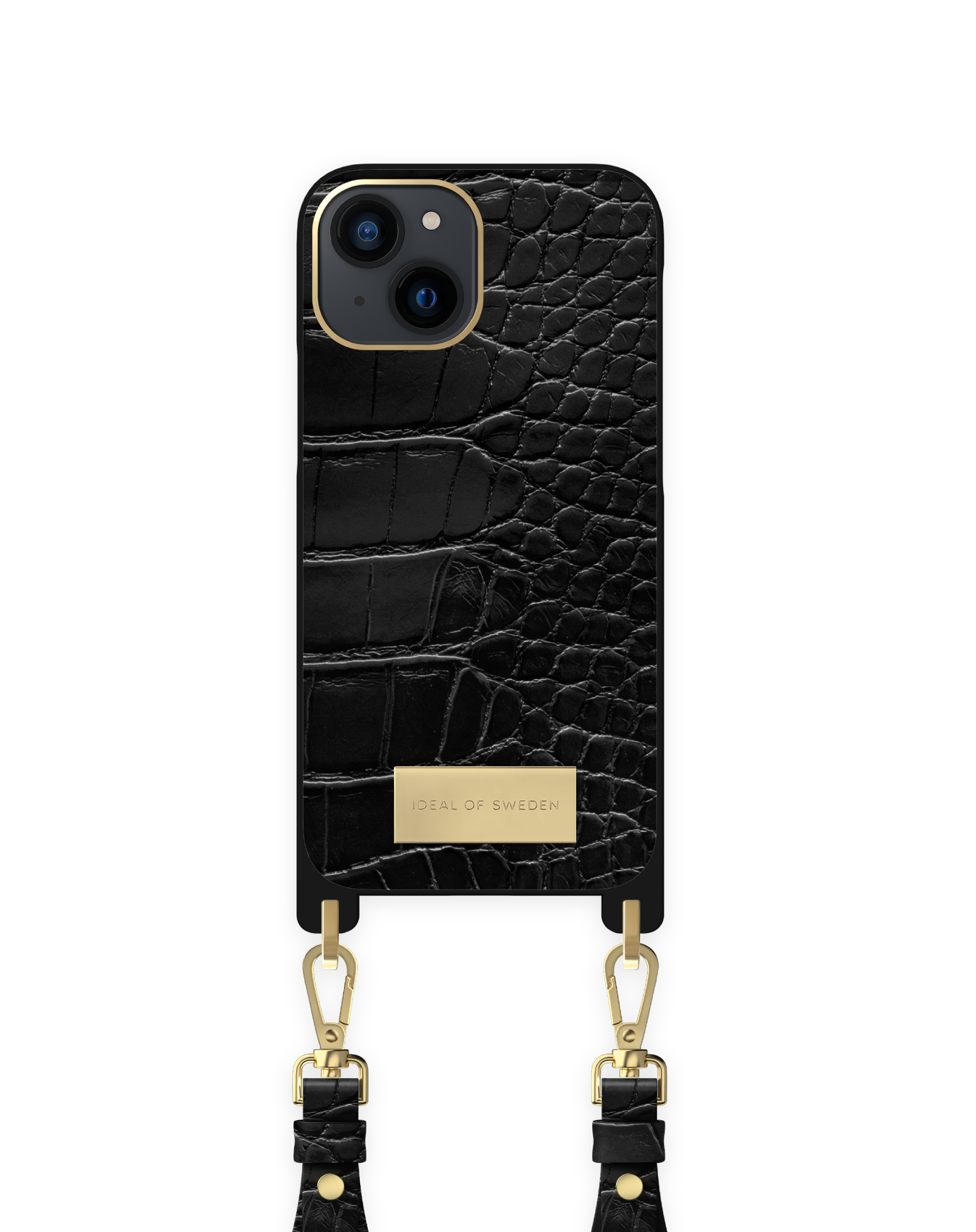 Atelier Necklace iPhone 13 Mini Black Croco | IDEAL OF SWEDEN